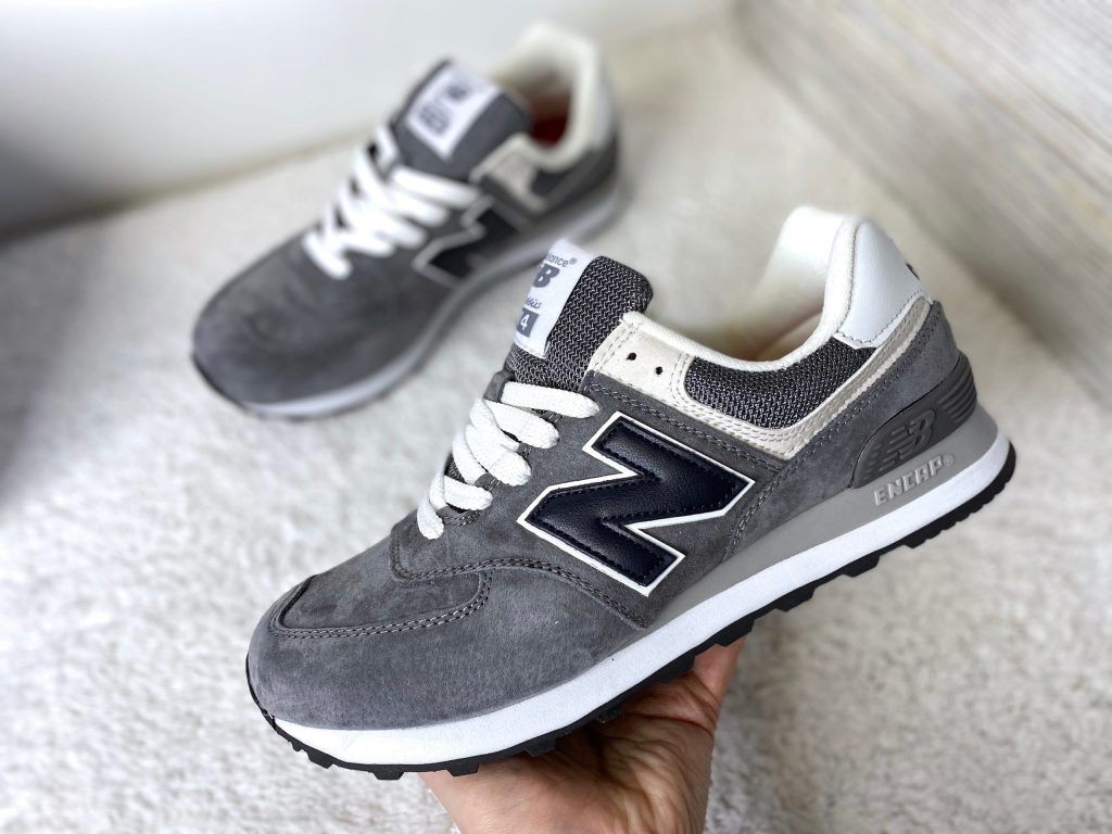 Купить кроссовки New Balance 574 Wolf серые онлайн в СПб